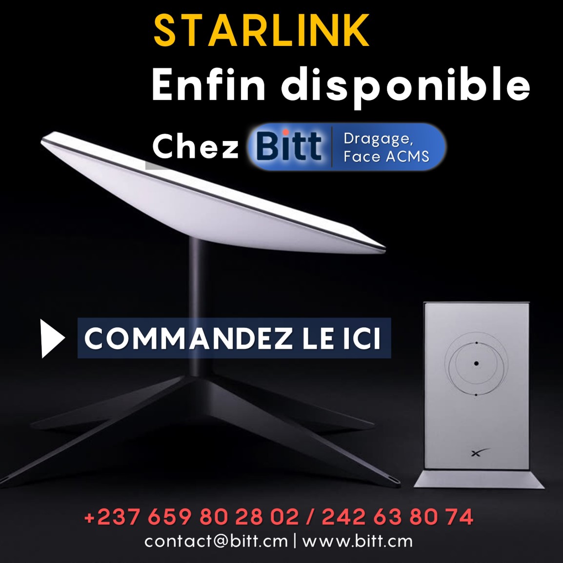 STARLINK POUR 2024 AU CAMEROUN - BITT SARL - BITT